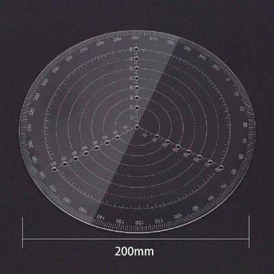 Round Center Finder Compass Centering Ruler High-precision