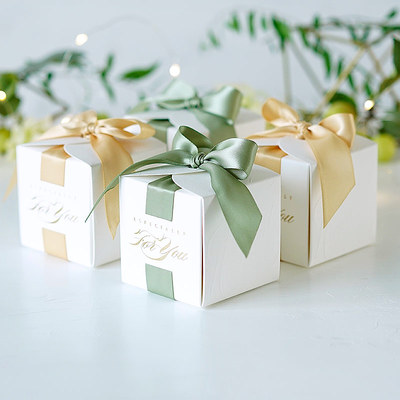 Wedding Favors Gift Box Souvenirs Gift Box With Ribbon Candy