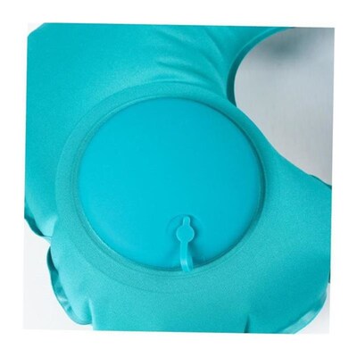 Press inflatable U-pillow portable air travel neck pillow