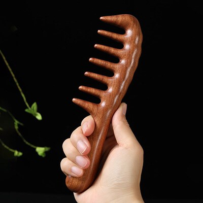 Widetooth Massage Comb for Scalp Meridian Dredging Long Hair