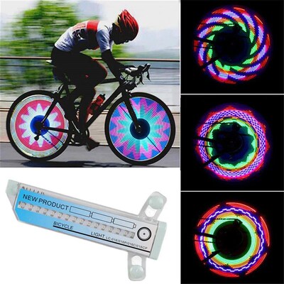 Bicycle Wheel Light Waterproof Spoke Light with 30 Patterns