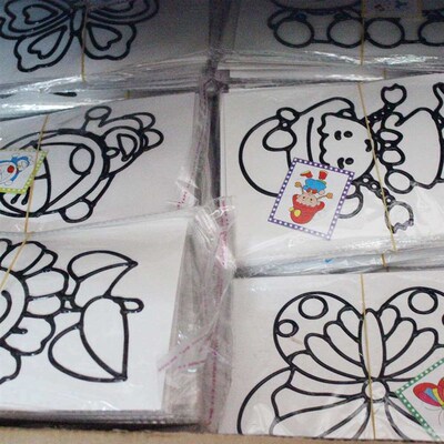 32k black edge plastc pantng chldren  baked pantng panted st