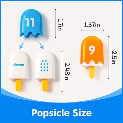 Numbers 1-20 Popsicles Fun Toys for Kids learning resources