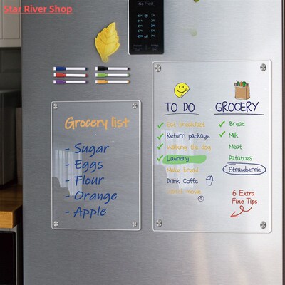 Fridge Magnet Sticker Calendar Board Planner Reusable Magnet