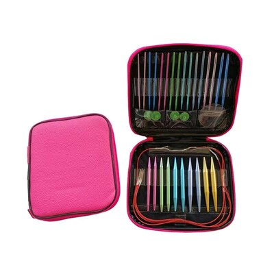 Aluminum Circular Knitting Needles Set Interchangeable Croch