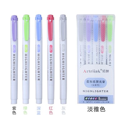 Shield Soft Doubleended Highcapacity Fluorescent Pen Set Wat