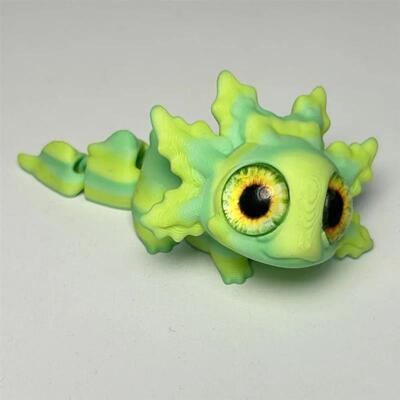 3D Printed Salamander Figures Animal Toys Multi-Joint Movabl