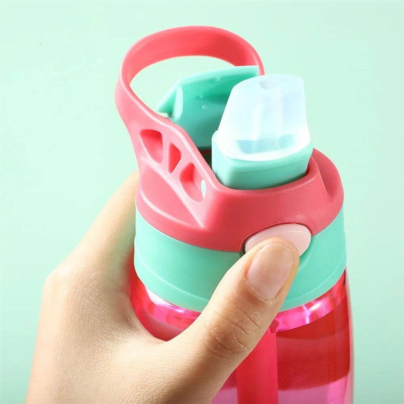 480ml Water Bottle With Straw Kids Girls Portable Travel Bot