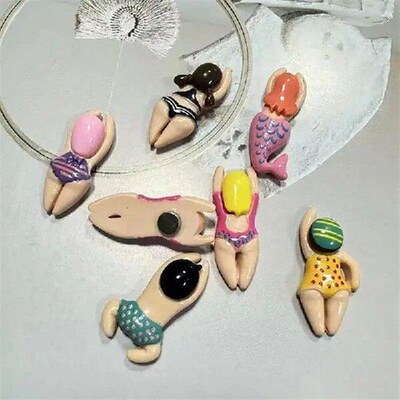 Cute Magnets Refrigerator 6Pieces Fridge Magnets Cartoon
