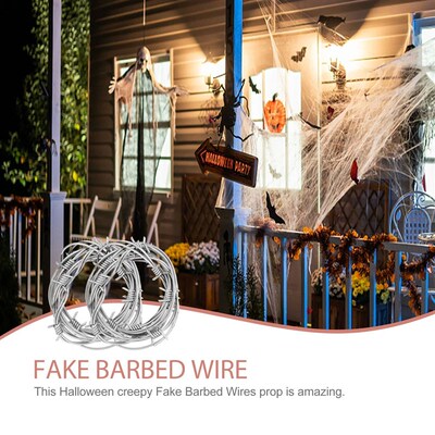 Barbed Wire Wires Fake Halloween Party Props House Haunted B
