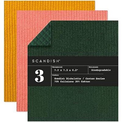SCANDISH Forest Mix Swedish Dishcloths for Kitchen - Set