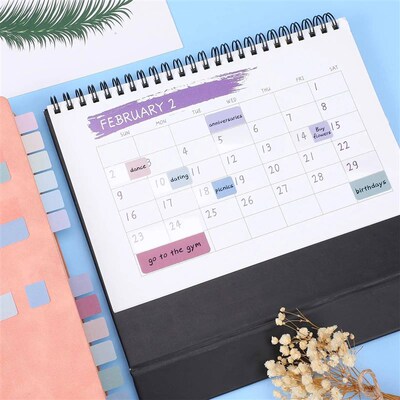 420pcs Light Colors y Index er Tabs, 3 Sizes 6 Colors Writab