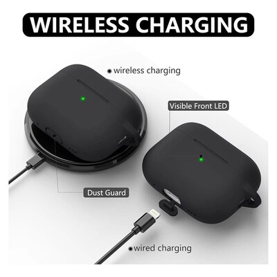 AirPods Pro Case Cover with Cleaner Kit,Soft Silicone Protec