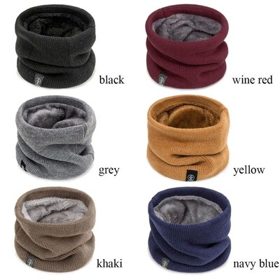 Fashion Soft Knitted Neck Warmer Sport Scarf Women Men Face