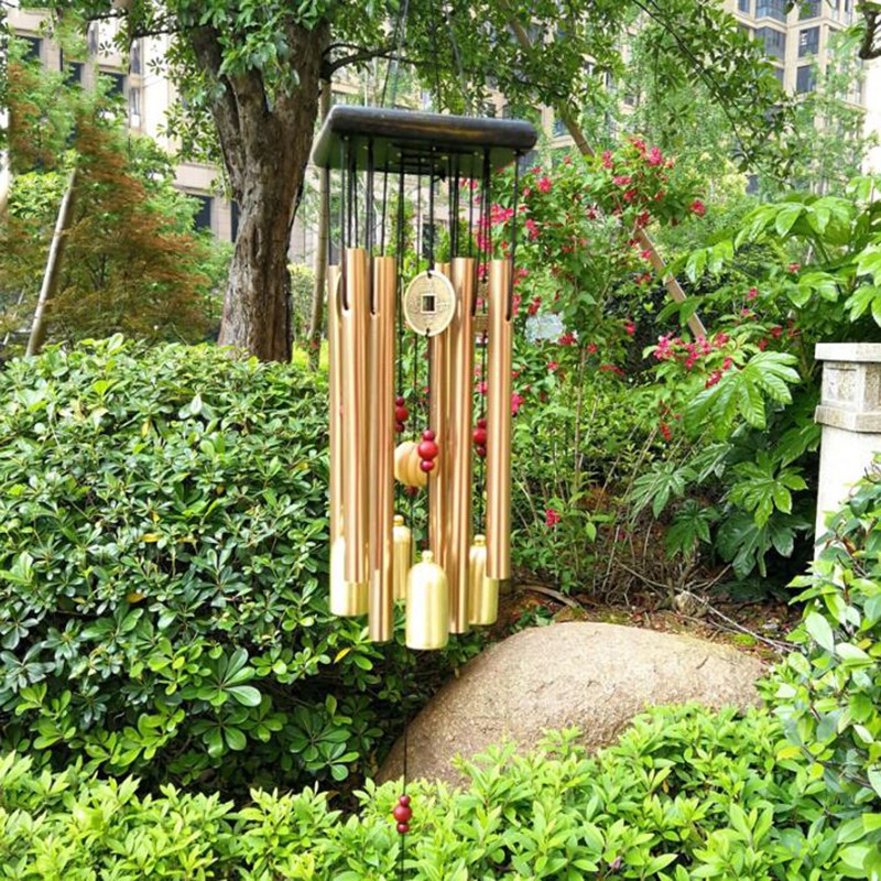 Copper Money Wind Chime Pendant Balcony Outdoor Yard Garden