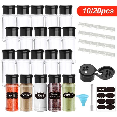 5/10/15/20PC Jars for spices Salt and Pepper Shaker Seasoni