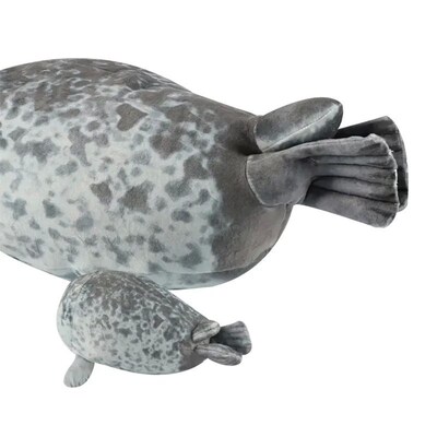 40cm Mother and son Seal five-piece plush toy Seal zipper to