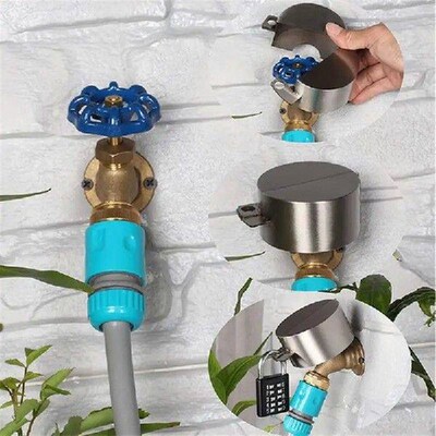 Outdoor Faucet Locks Keyed Pad Waterproof Antirust