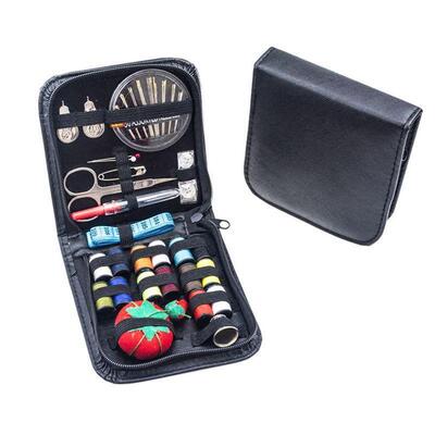 172 piece sewing tool set with needle and thread wrapping