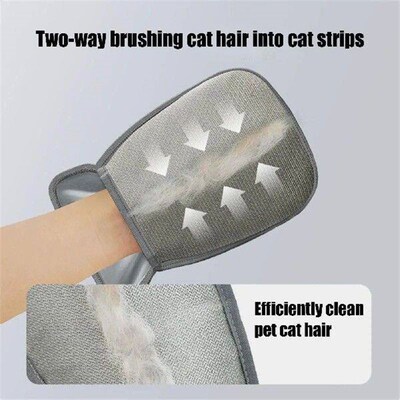 Pet Hair Glove 2 Pieces Long Hair Matting Tool Double Side