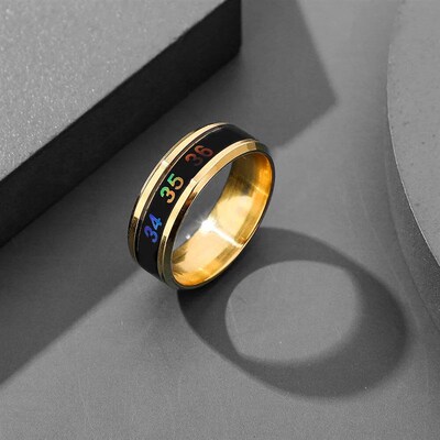 Temperature Ring Titanium Steel Mood Emotion Feeling Intelli