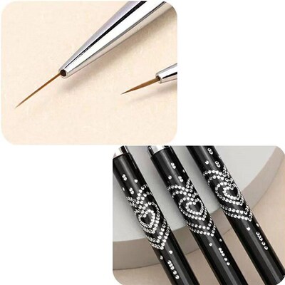 Nail Art Paint Brush Nail Liner Line Pens Gel Polish Paintin