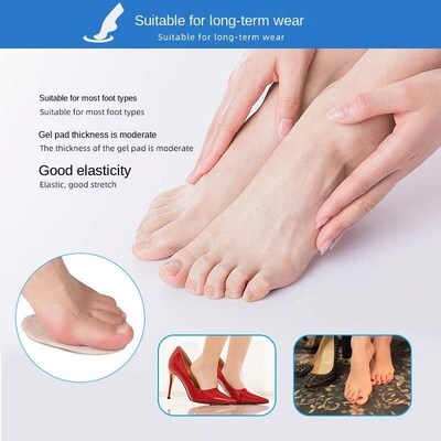 Silicone Forefoot Insert Metatarsal Pads for Women High Heel