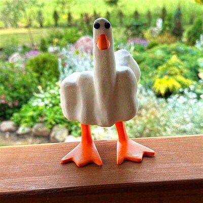 Middle Finger Duck The Duck Yo Humorous Middle Finger Duck