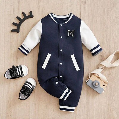 BabyBoys AndGirls Newborn Casual Solid Color Contrasting Chi