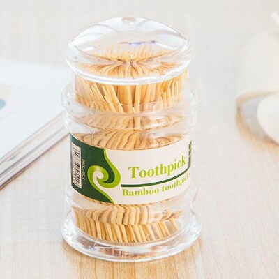 Bamboo Toothpick in Tower Tube for Hotel Restaurant Home Kit