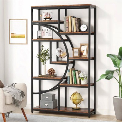 Tribesigns Bookshelf Industrial 5 Tier Etagere Bookcase, Fre