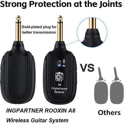 A8 Wireless Guitar System Built in 4 Channels Wireless Guita