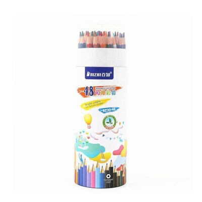 colour pencil painting students use 48 colour pencils with a