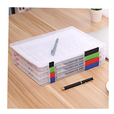 2023 Portable plastic folder A4 file storage box sorting 1