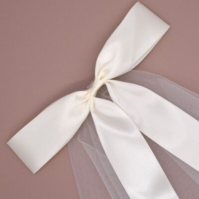 Wedding Accessories Short Simple White Ivory Hair Veil With