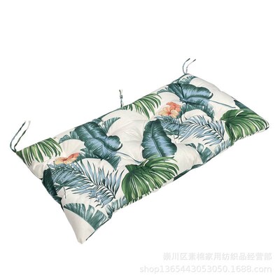 Waterproof and sunproof outdoor bench cushion, wooden chair