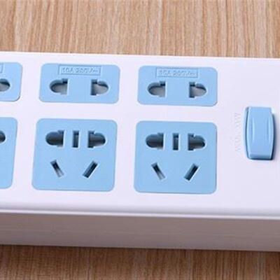 Power cord extension socket Plug wire board with towing Plat