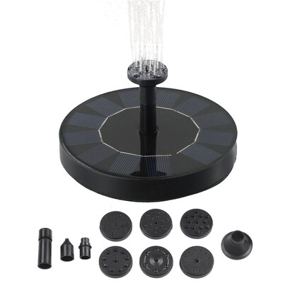 7V/1W Outdoor Solar Fountain Floating Pump Water Feature Gar