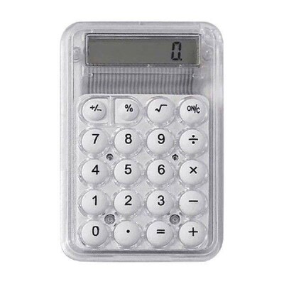 Handheld Mechanical Calculator 8 Digit Large LCD Display