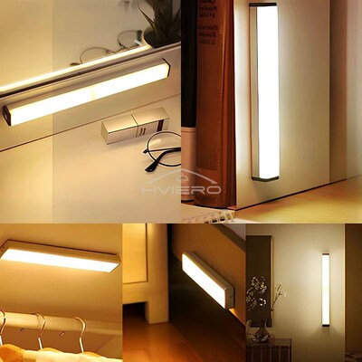 Wireless Motion Sensor Led Lamp Usb Rechargeable Night Light