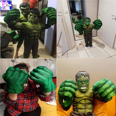 Boy Superhero Costume Boxing Gloves Toys Fists for Superhero