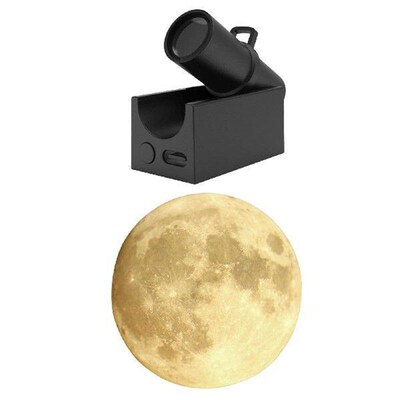 .Light USB Powered Decorative Earth/Moon Bedside Lamps for