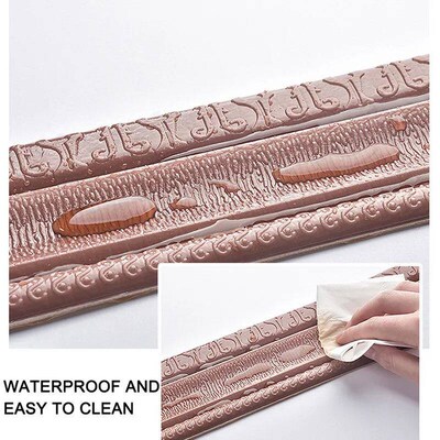 230cm 3D Pattern er Wall Trim Line Skirting Border Decor Sel