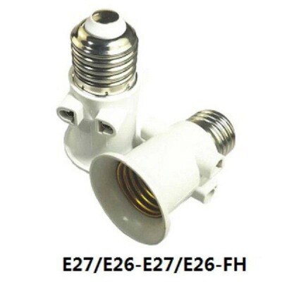 1PC E27 Split Flame Head Converter Plug Connector E27 Bulb