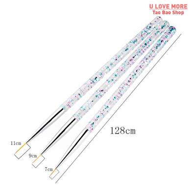 3Pcs Acrylic French Stripe Nail Art Liner Brush Set 3D Tips