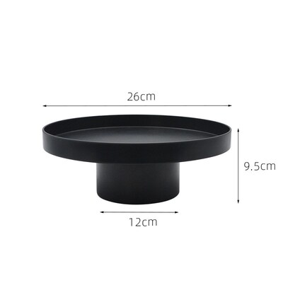Nordic Plastic Acrylic Round Storage Tray Tea Food Dishes Dr