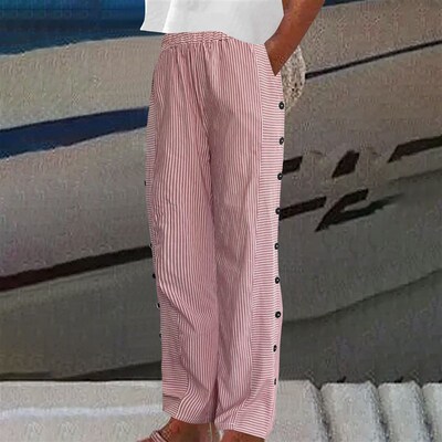 2025 Ladies Hot Striped Casual Pants