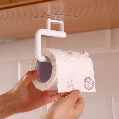 Perforation-free kitchen paper towel rack Roll paper rack