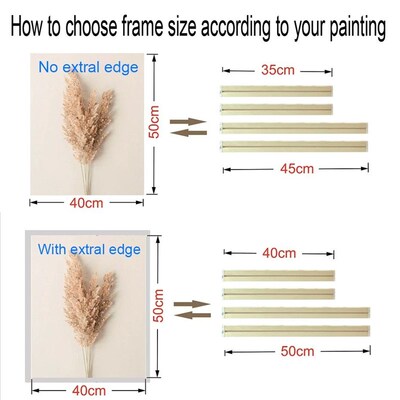 30x40 40x60 50x70cm Canvas Frame Wooden Frames Wooden Photo