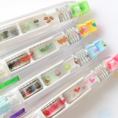 Cartoon Floral Sticker Tape Pen Funny Kids Stationery Notebo
